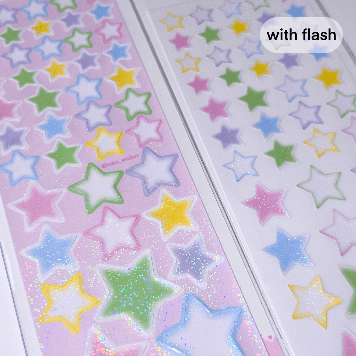 MINS STUDIOS Pastel Stars Deco Sticker – Mins Studios